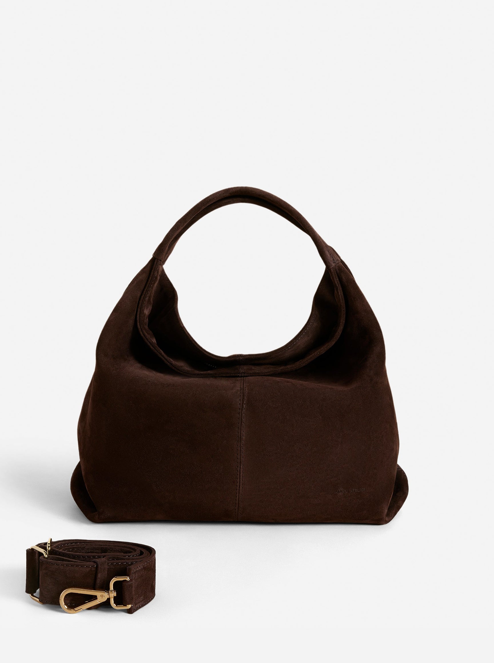Gala Deep Brown Suede by Manu Atelier