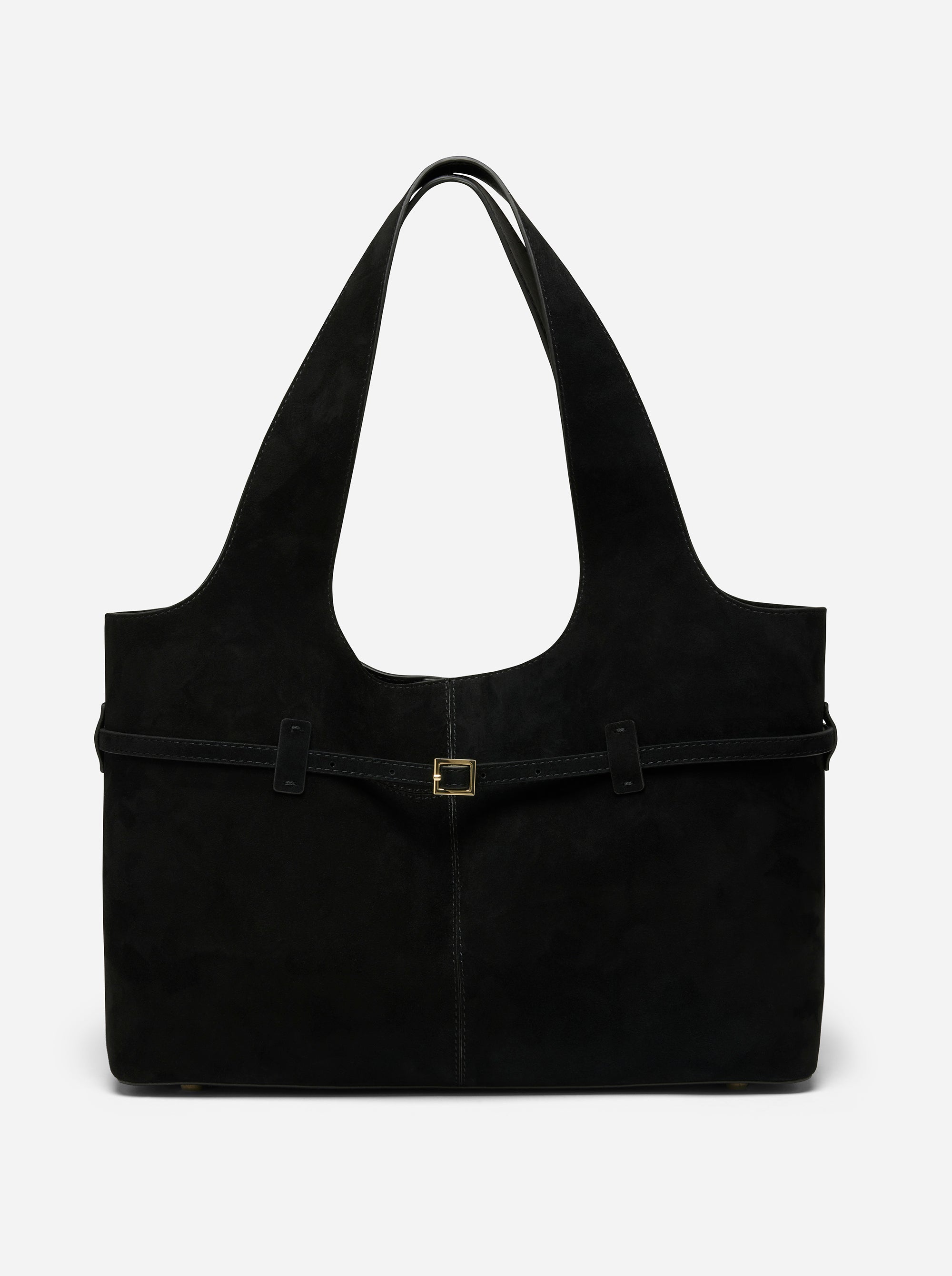 Cambon Cabas Black Suede by Manu Atelier