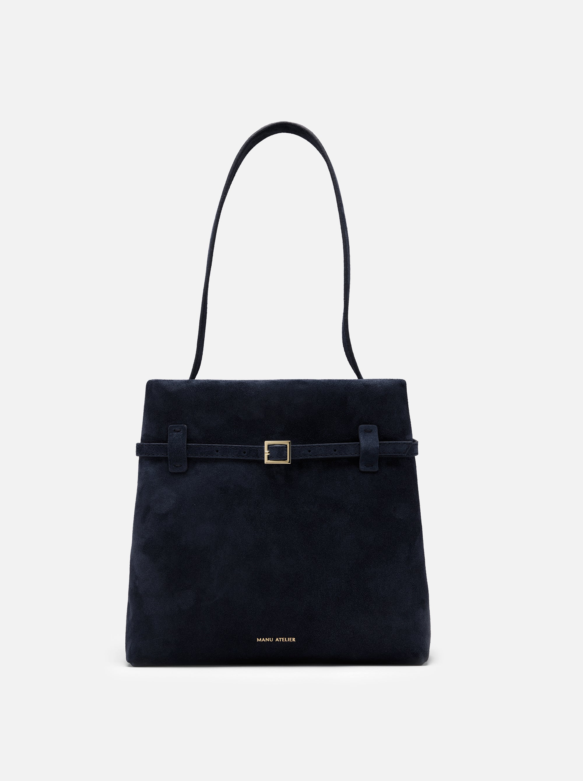 Mini Tote du Jour Dark Navy Suede by Manu Atelier